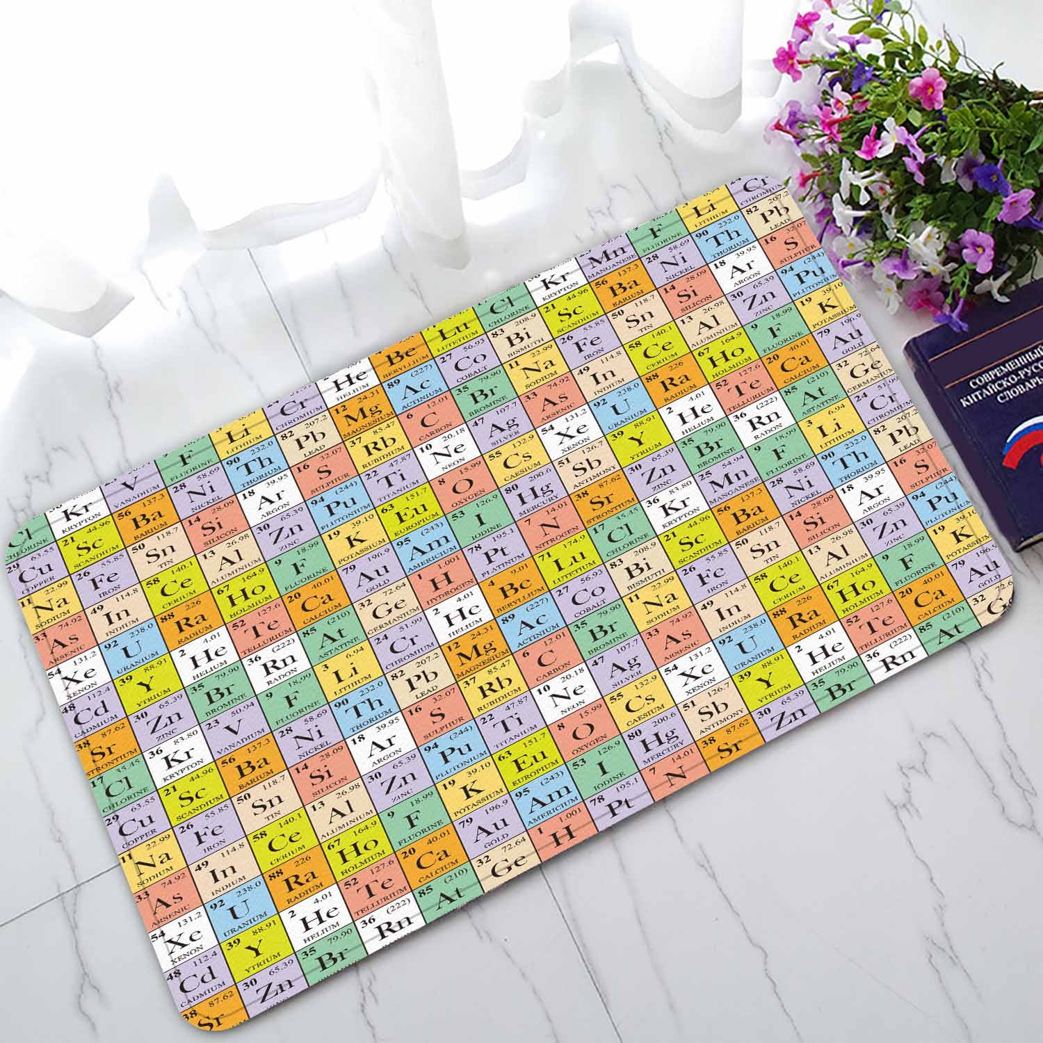 PKQWTM Periodic Table Home Decor Floor Mat Area Rug Doormat Size 18x30 ...