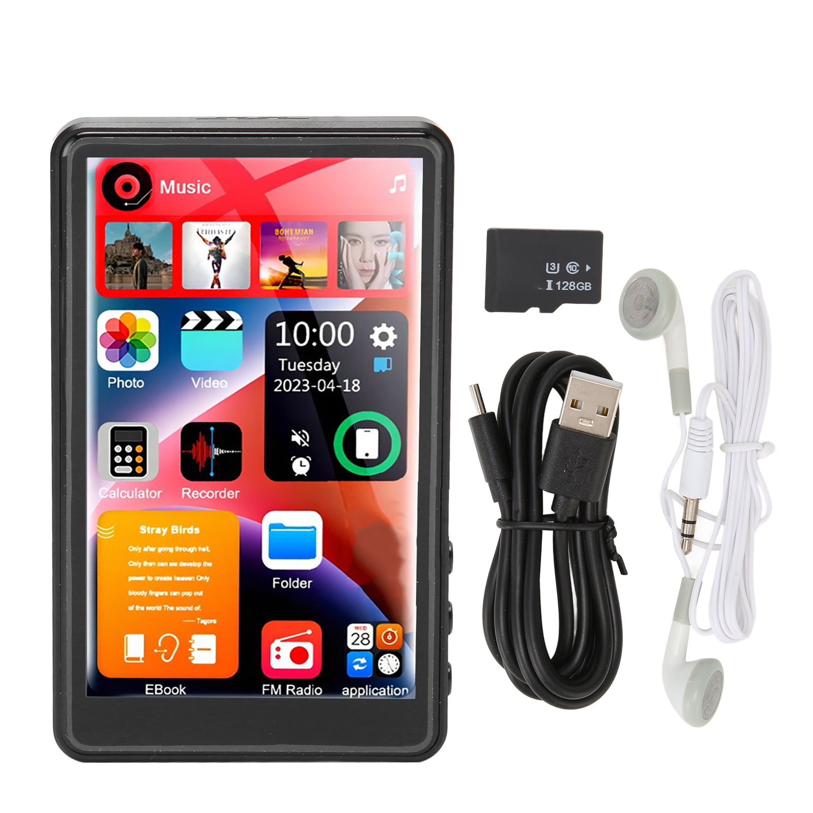 Reproductor Bluetooth M, reproductor MP3 Reproductor M de 4 pulgadas ...