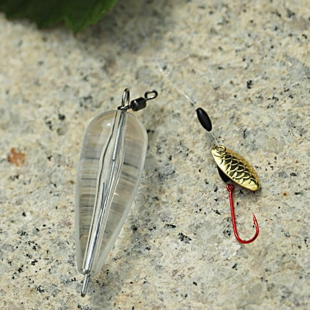 Fishing Carolina Ready Rig with Fishing Sinker Wacky Fishing Hooks ...