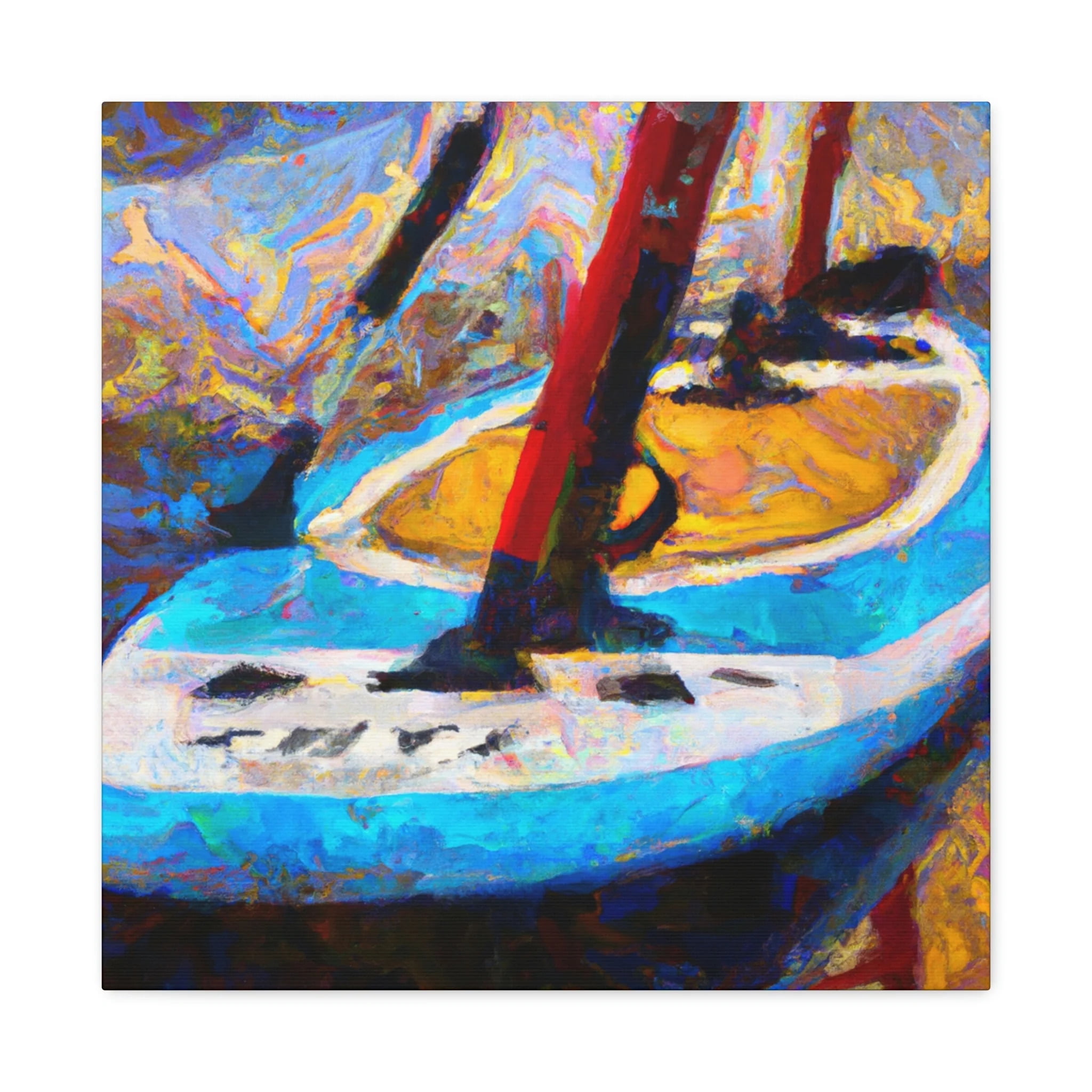Paddle Board Placidly - Canvas - Walmart.com