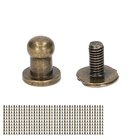 Chicago Screws Round Head Rivets, 200 Sets DIY Production High ...
