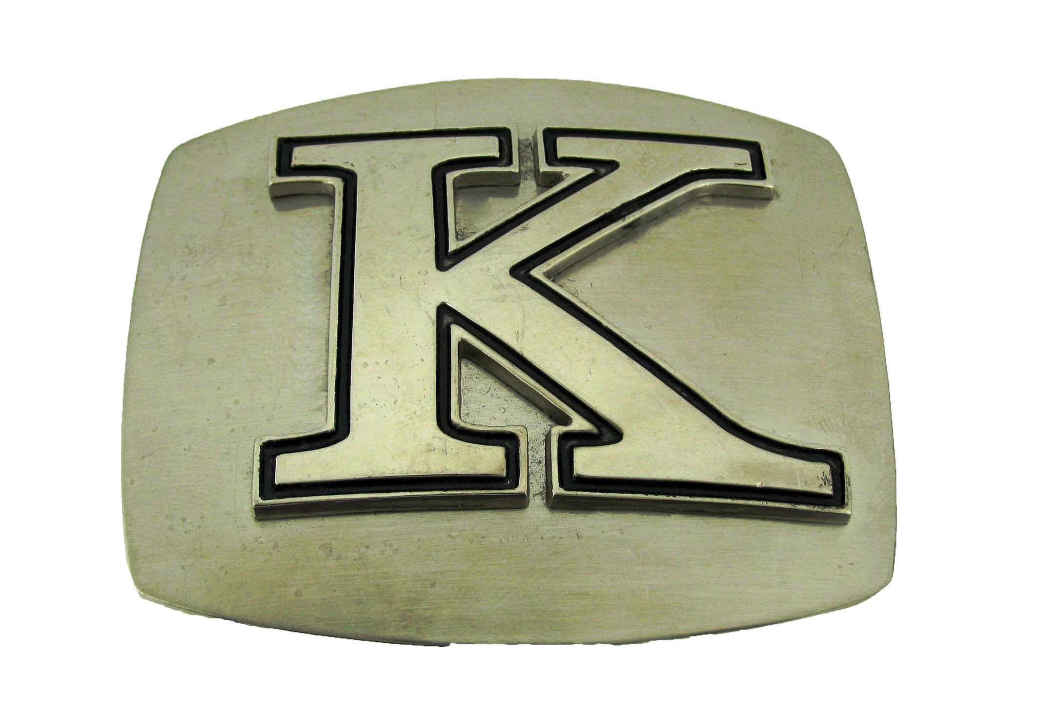 Initial K Belt buckle Letter K Multiple Styles Cowgirl Western Rodeo ...
