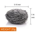 Loooontye Stainless Steel Scrubbers Washing Cleaning Ball Heavy Duty ...