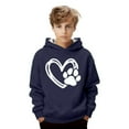 Byoo Tween Girls Hooded Sweatshirt Valentine Day Heart Graphic Full ...