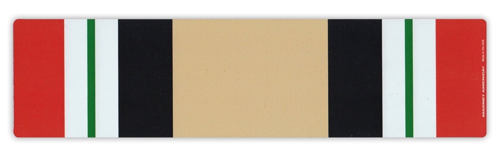 Magnetic Bumper Sticker - Iraq War Service Ribbon - Conflict Service ...