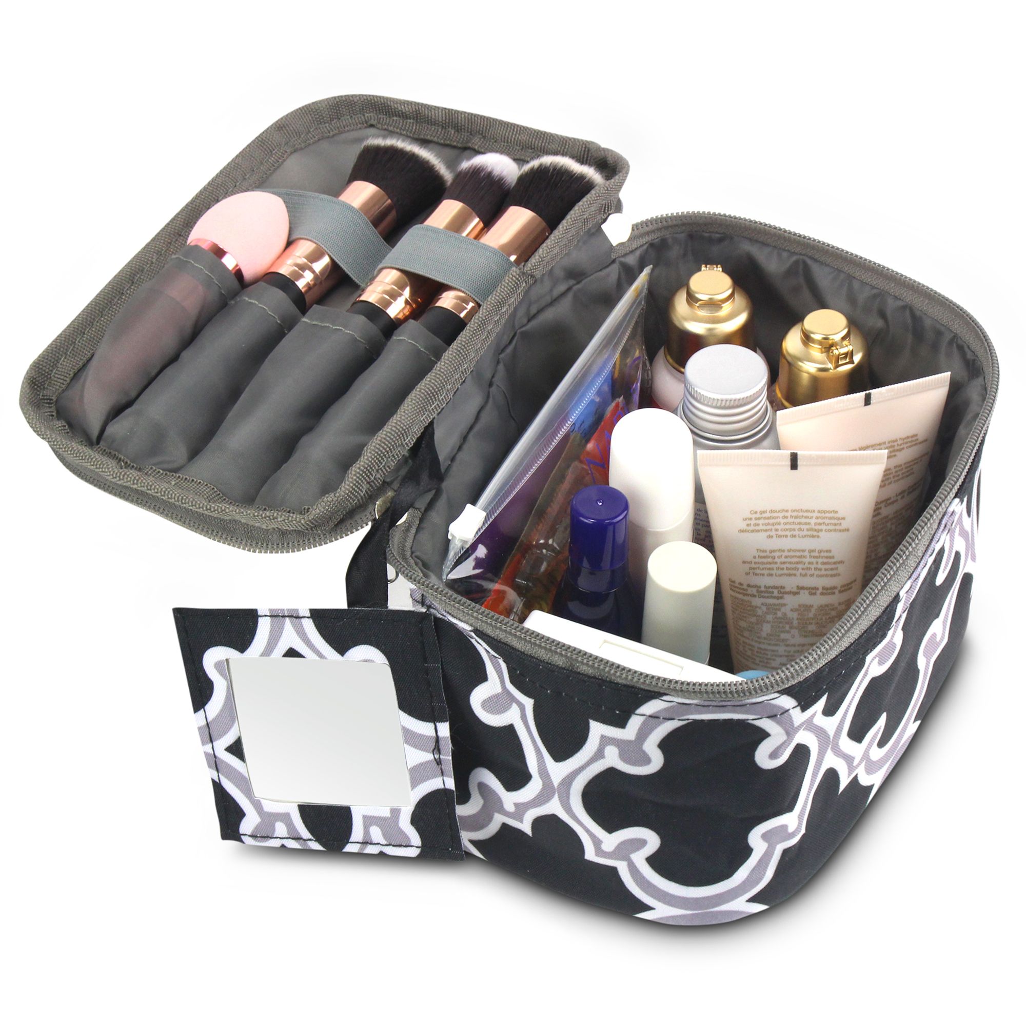 Zodaca Lightweight Makeup Travel Cosmetic Bag Case Multifunction Pouch ...