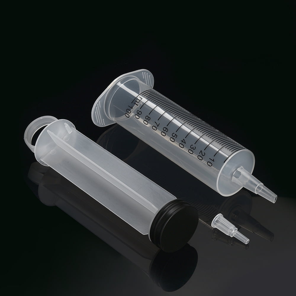 Buy 3 Pcs 100ml Syringes with Tip Adapters, Large Garden Syringe for ...