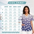 Binienty Cute Cartoon Tooth Pattern Medical Scrubs Short Sleeve Soft ...