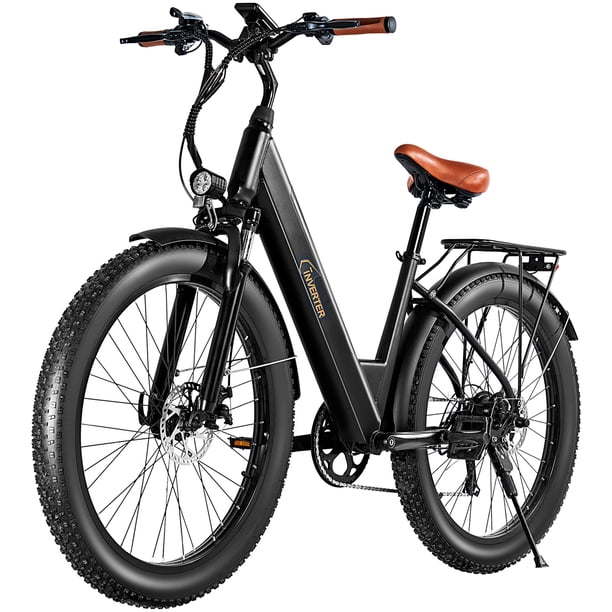 LEO Electric Bike for Adults 26" 3.0 Fat Tire Ebike, 500W Electric ...