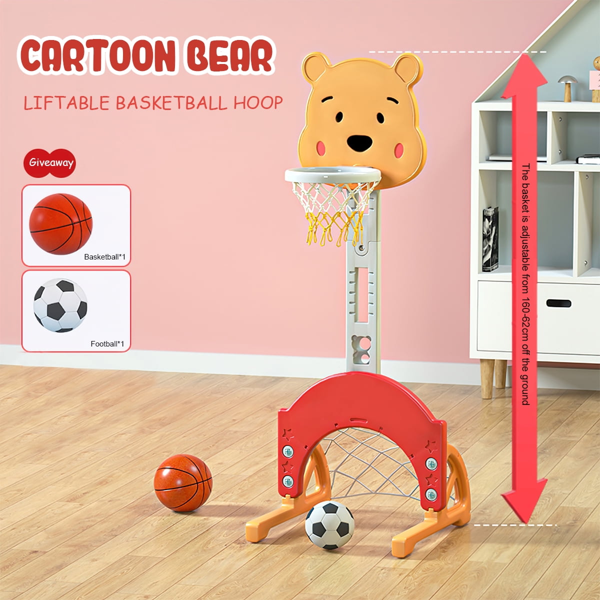 Kid Basketball Hoop Set 2 in 1 Basketball Hoop For Toddlers Sports kid-basketball-hoop-set-2-in-1-basketball-hoop-for-toddlers-sports