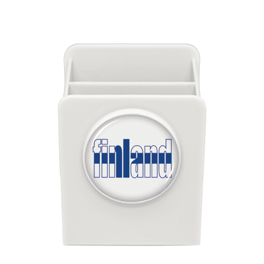 Finland Country Flag Name Desk Pencil Holder Cup Pen Organizer ...