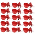 BESTYASH 15Pcs Red Poultry Water Drinker Durable Automatic Drinking ...