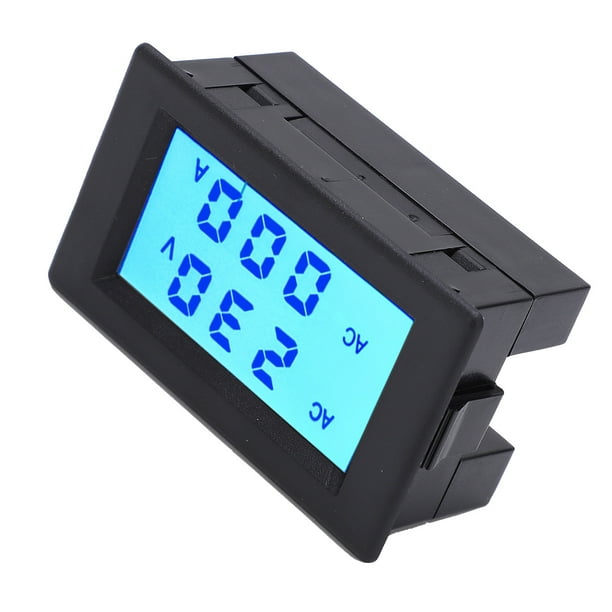 AC Ammeter,QH4835A LCD Dual Display Electrical Accessory AC Voltage ...