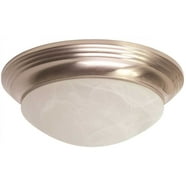Monument Led Flush Mount Ceiling Fixture, Satin Nickel, 14 X 4 In ...