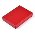 12pc Rhombus Textured Cardboard Jewelry Boxes with Black Sponge for ...