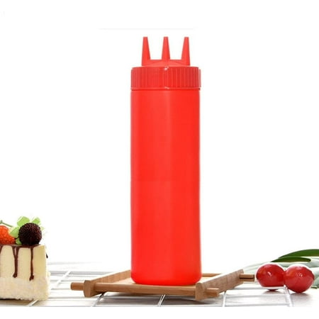 TESNN Bouteille de sauce en plastique de stockage de sauce ketchup avec ...