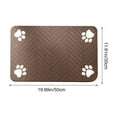 Diatomite Pet Feeding Mat, Splash Proof and Easy Clean Floor Protector ...