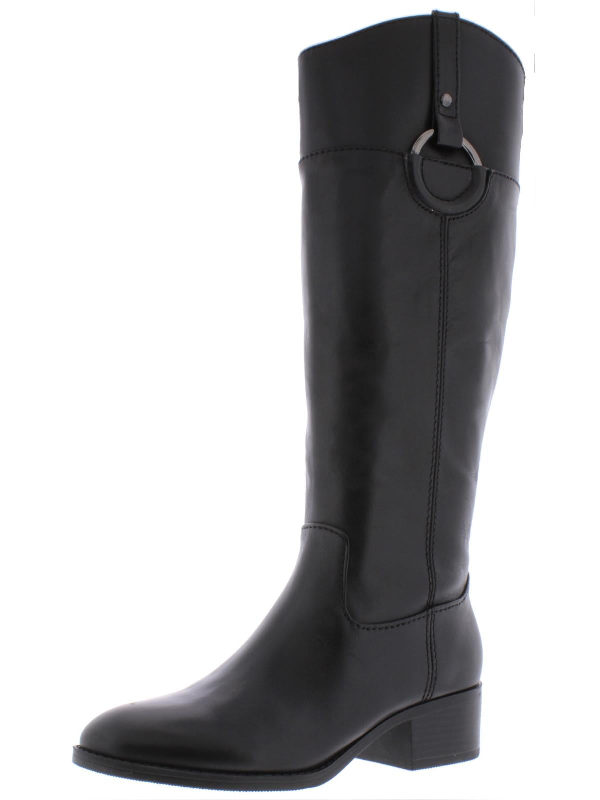 Alfani Women's Shoes Bexleyy Leather Almond Toe Mid-Calf Fashion Boots ...