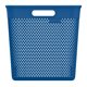 Mainstays Woven Plastic Storage Basket - Blue 26-Quart Wicker Design ...