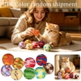 Knitted Yarn Ball Cat Toy 1 Pack, Jingle Bell Inside, Interactive Play ...