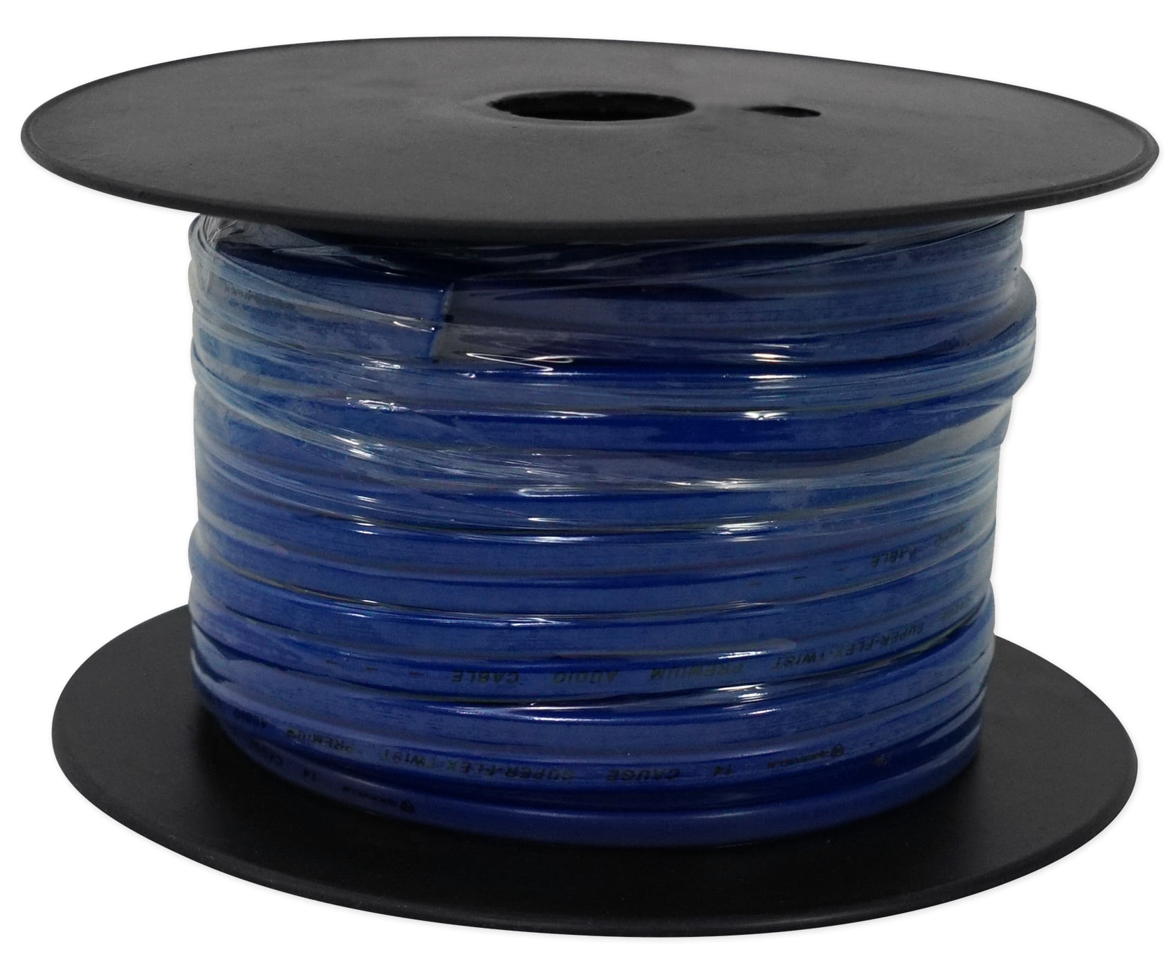 Rockville R14G50MS-BL 50 Foot Spool Marine Waterproof 14 AWG Speaker Wire