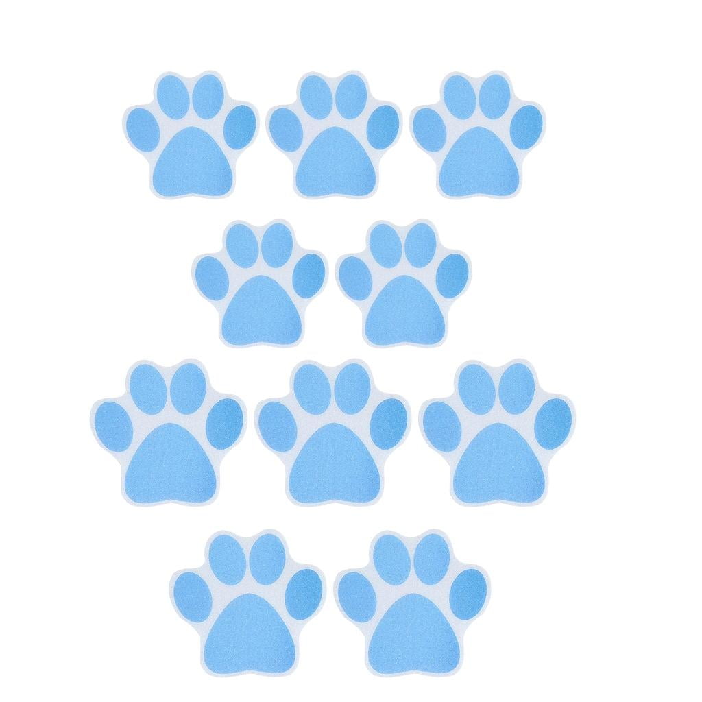 Non Slip Bathtub Stickers, 10PCS Paw Print Bathroom Tubs Showers Treads ...