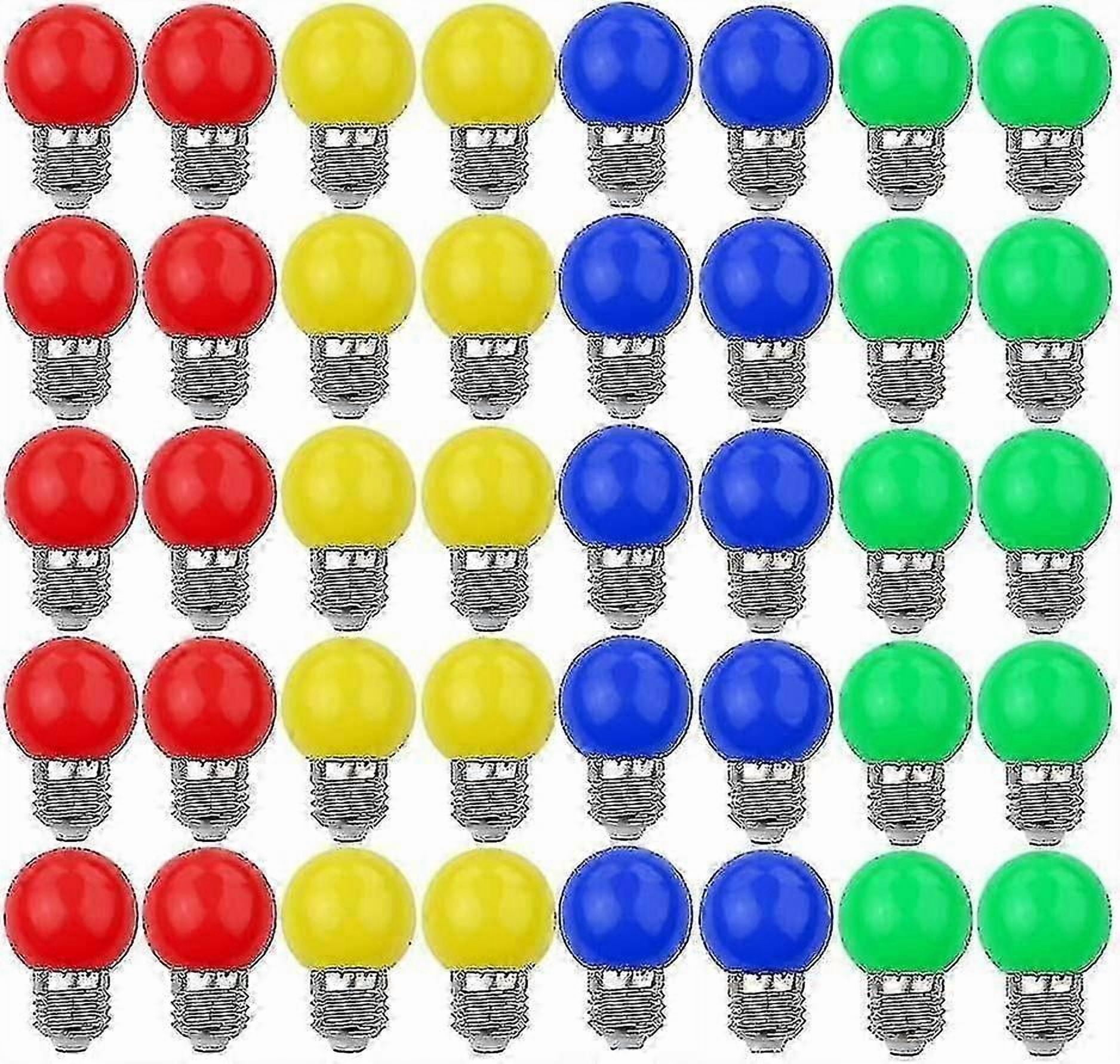 40X Colored Led Bulbs E27 Decorative And Design Light 240 Lumens Ac220v ...