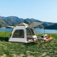Waterproof 4-6 Person Camping Tent, Large Portable Glamping, Suitable ...