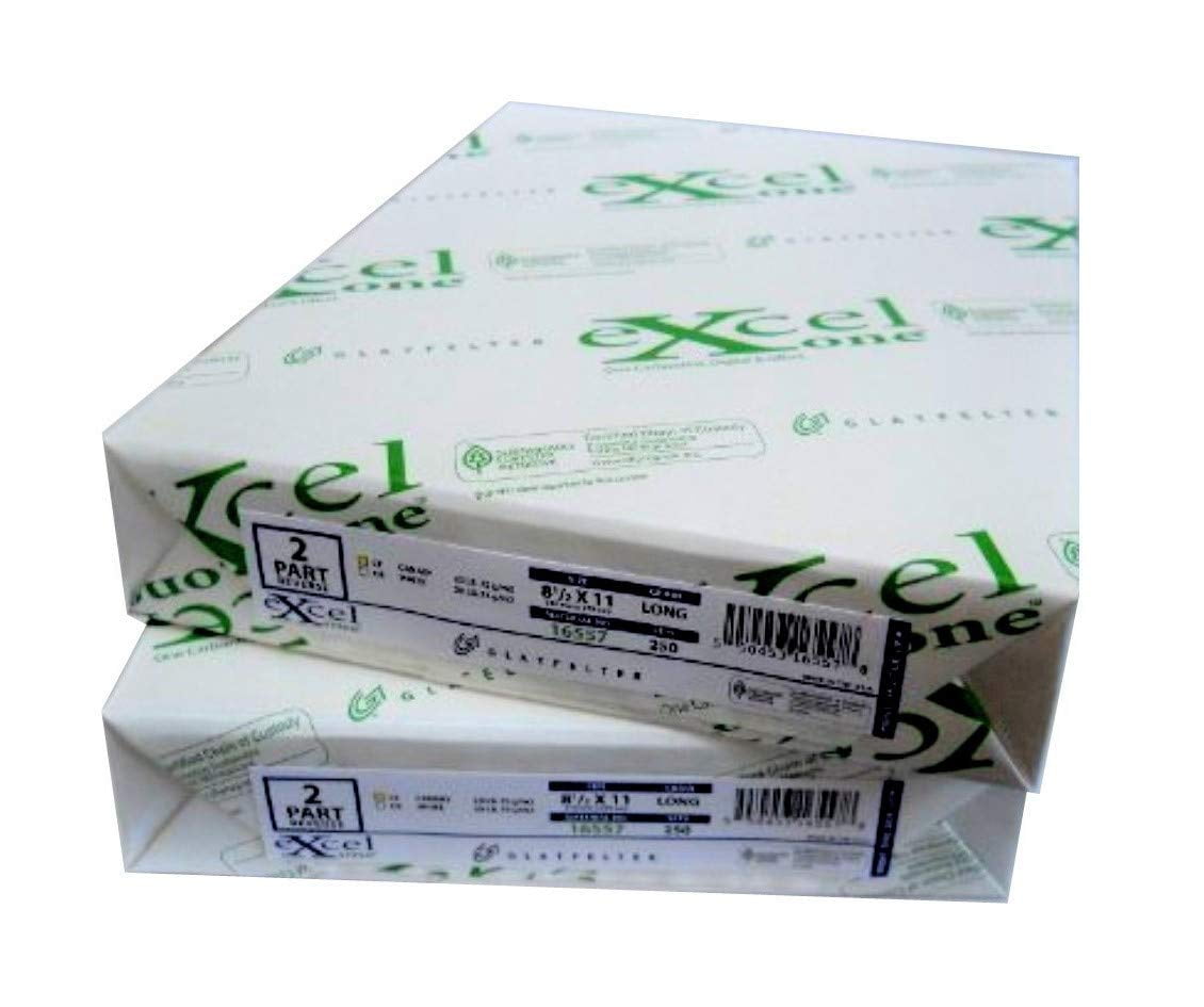 Excel Carbonless 2-Part Paper (Bright White/Canary Yellow), 8-1/2" x 11 ...