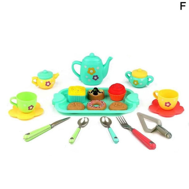 9/13/16/22/25 Pieces Tea Set Role Pretend Play Kids Childrens Toy ...