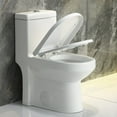HOROW High Efficiency Compact One-Piece Toilet with Dual Flush, UF Seat ...