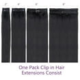 Clip In Hair Extensions Real Human Hair Double Weft Handmade Straight ...