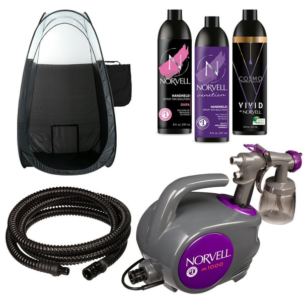 Norvell M1000 Spray Tan Machine and Tanning Solution with Naked Sun Tent - Walmart.com