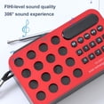 Portable Pocket Radio with Solar Charging, Bluetooth, TF/USB Playback ...
