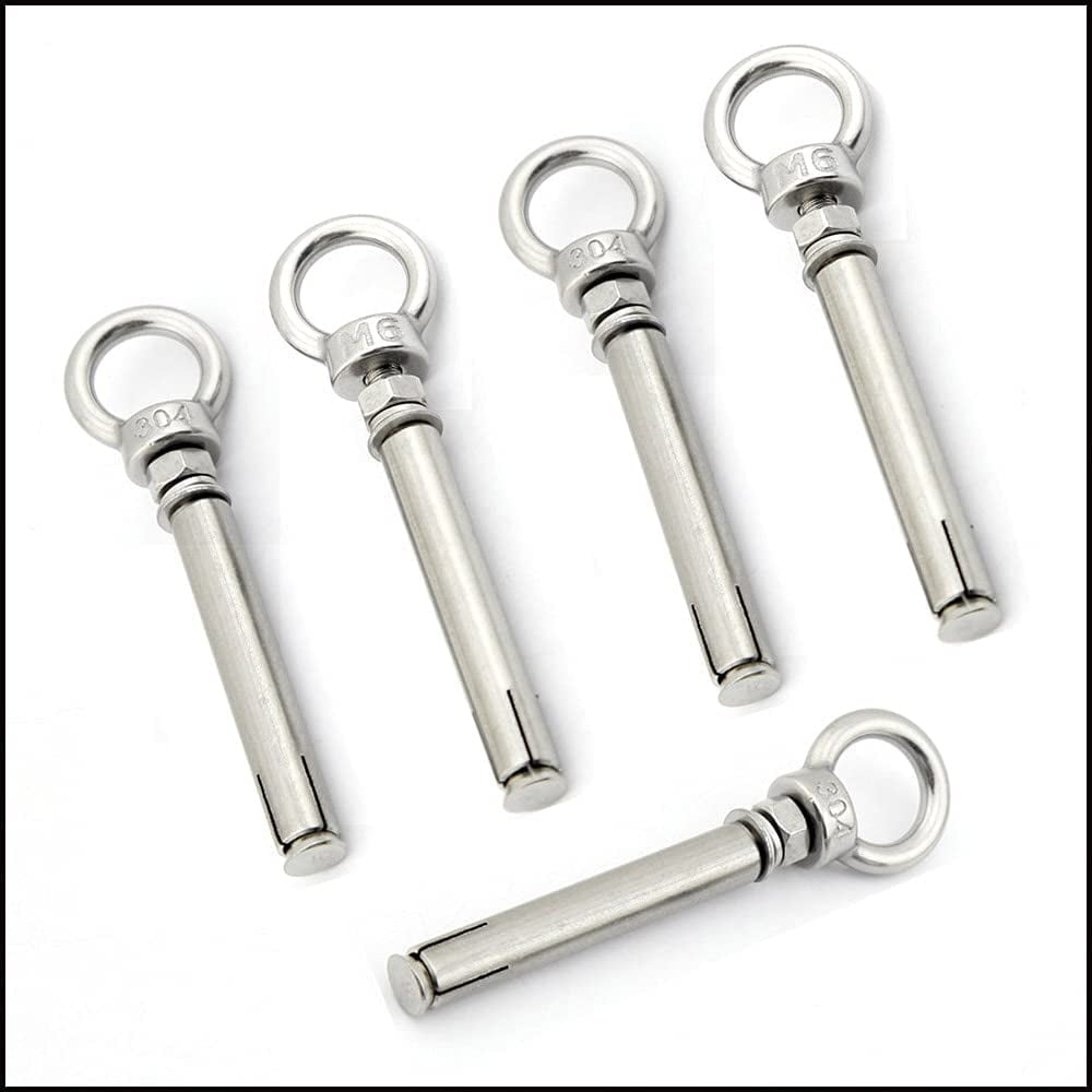 Perno de argolla expandible M6x80 mm con anillo de elevación de acero ...