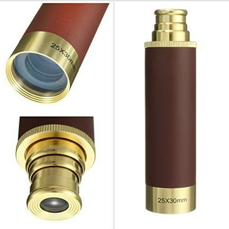 Retro Pirate Telescope Zoomable 25x30 Pocket Monocular Portable ...