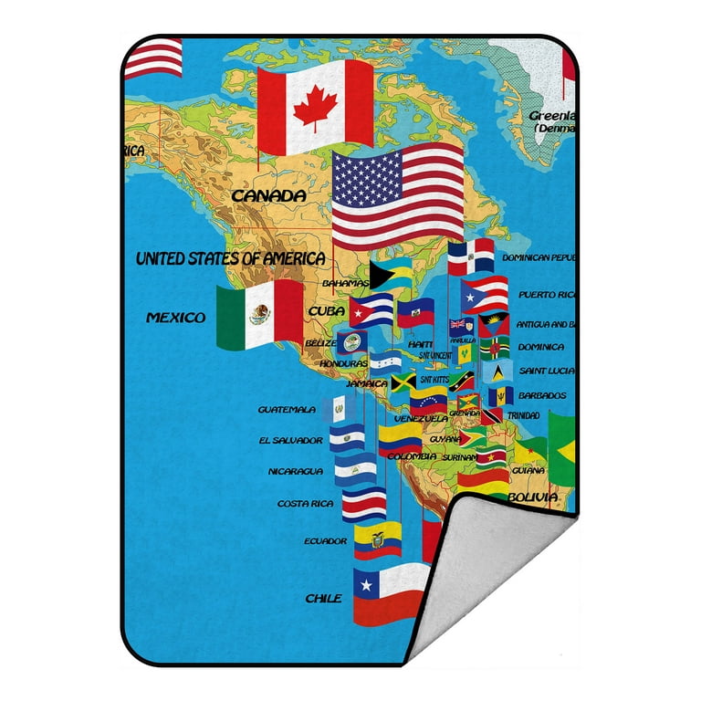 Flags Of North American Countries With Names