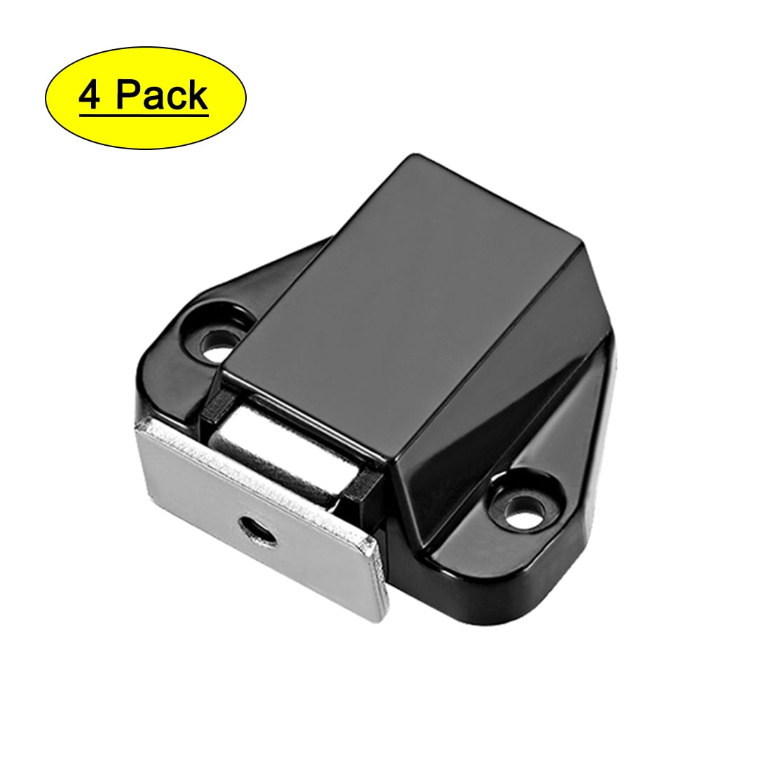 Uxcell Touch Magnetic Latches Press Catch Plastic Black 4 Pack ...