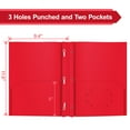 ViVin 12-Pack Heavy Duty Plastic Folders, Two Pockets, Three Prongs ...