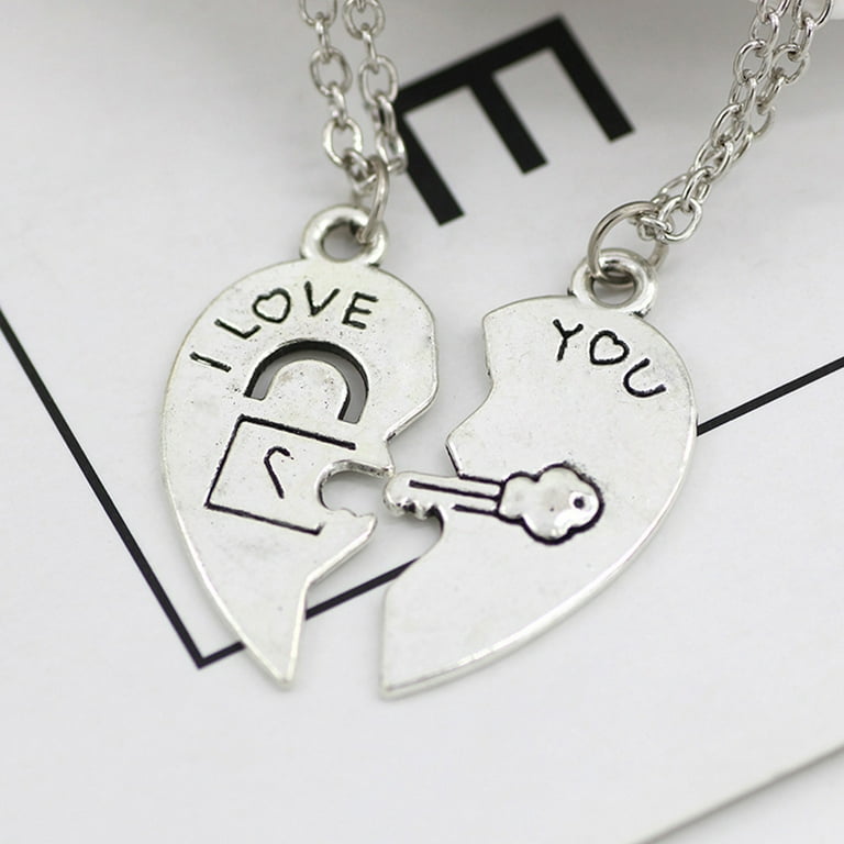 Lock And Key Couple Necklaces