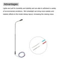Uxcell Model Railway Train Lamp Post 3.4" White 1:150 Scale LEDs New 3V ...