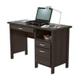 Inval Laminate Computer Desk with 2 Drawers and Open Storage, Multiple ...