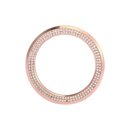 Rose Gold Tone Car Interior Center Bling Steering Wheel Cap Trim Cover ...