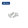Uxcell #8 x 3/8" Self Drilling Screws, 50 Pack Phillips Pan Head Self ...