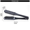Hairdressing Straightener Nylon Hair Straightening Double Brushes V ...