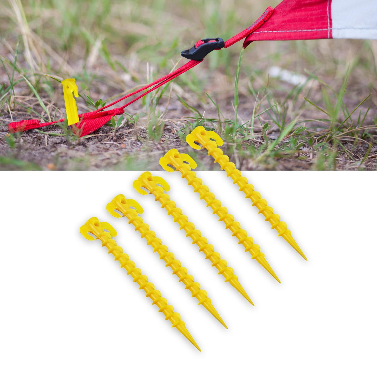 5Pcs Tent Stakes Pegs, Camping Tents Nails, Garden Stakes, Tarp Tent ...
