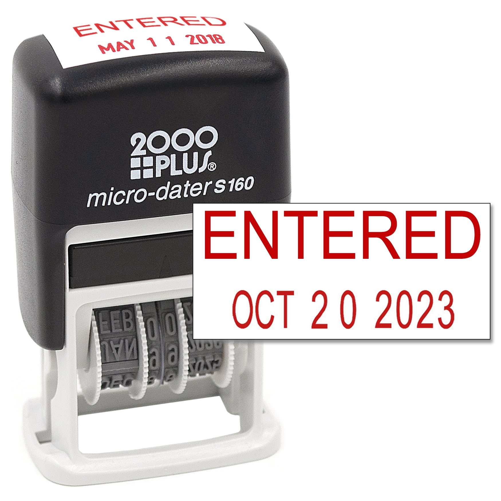 Cosco 2000 PLUS Self-Inking Rubber Date Office Stamp with ENTERED ...