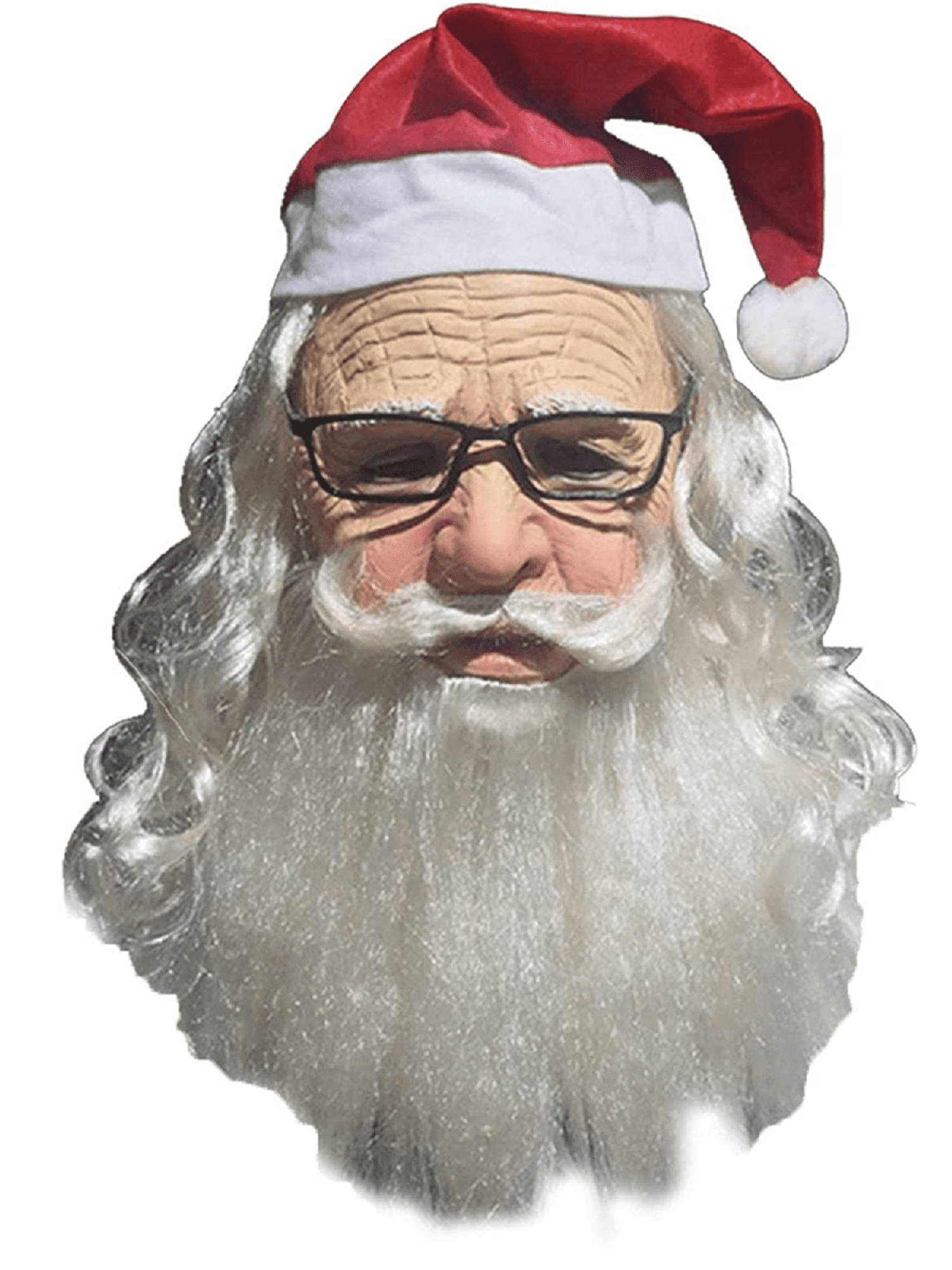 Inevnen Christmas Face Mask Santa Clause Latex Mask Headgear Cosplay ...