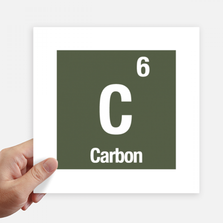 C Carbon Checal Element Science Sticker Tags Wall Picture Laptop Decal ...
