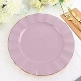 Efavormart 11" Dinner Plates – Set of 10 Plastic Lavender Lilac Round ...